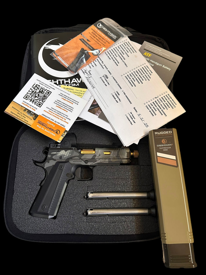 NIGHTHAWK CUSTOM AGENT 2 COMMANDER 9MM URBAN MULTI FINISH WITH SRO AND ...