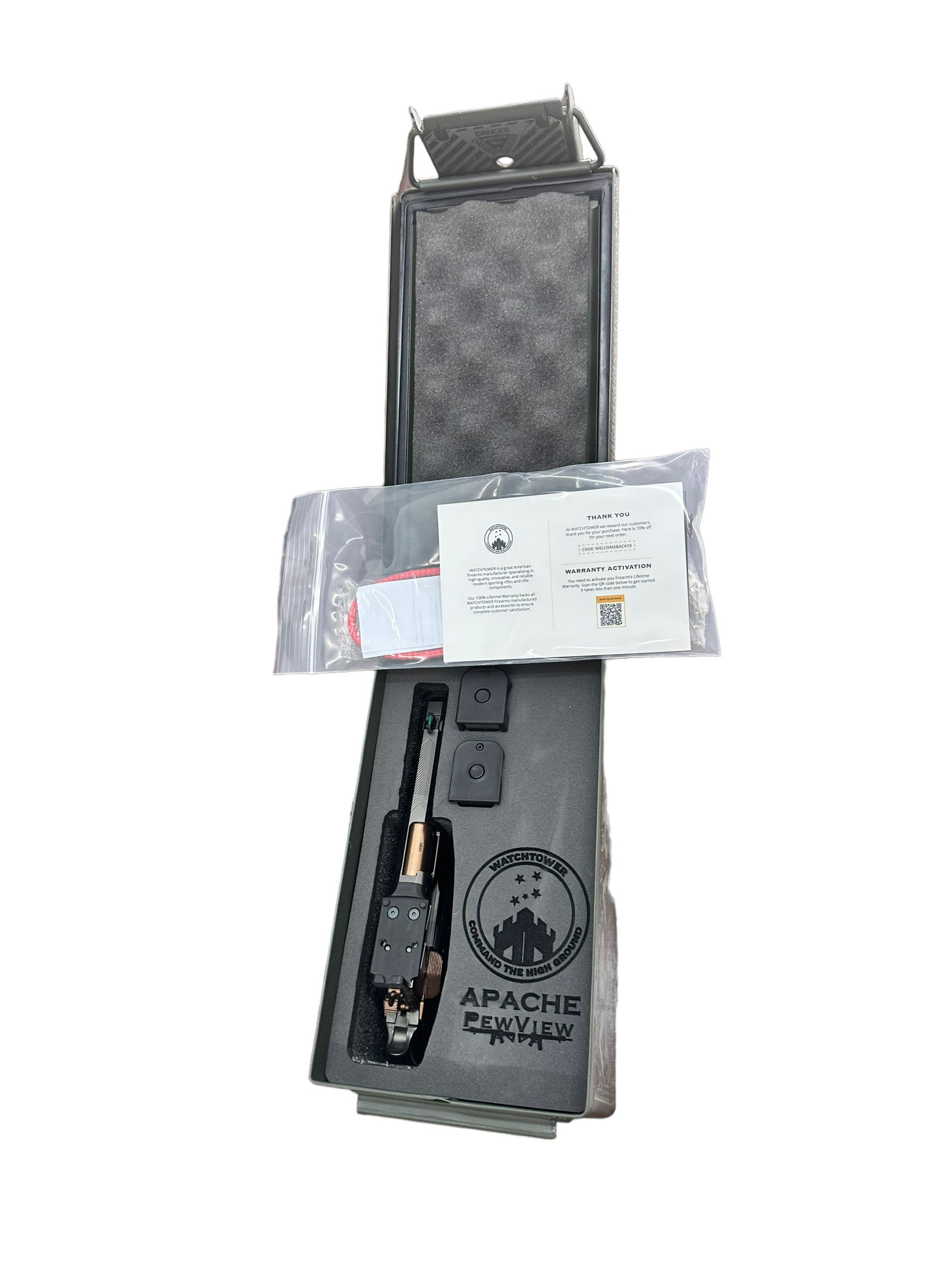 PEWVIEW APACHE 9MM DOUBLE STACK 2011 WATCHTOWER FIREARMS LIMITED EDITI ...