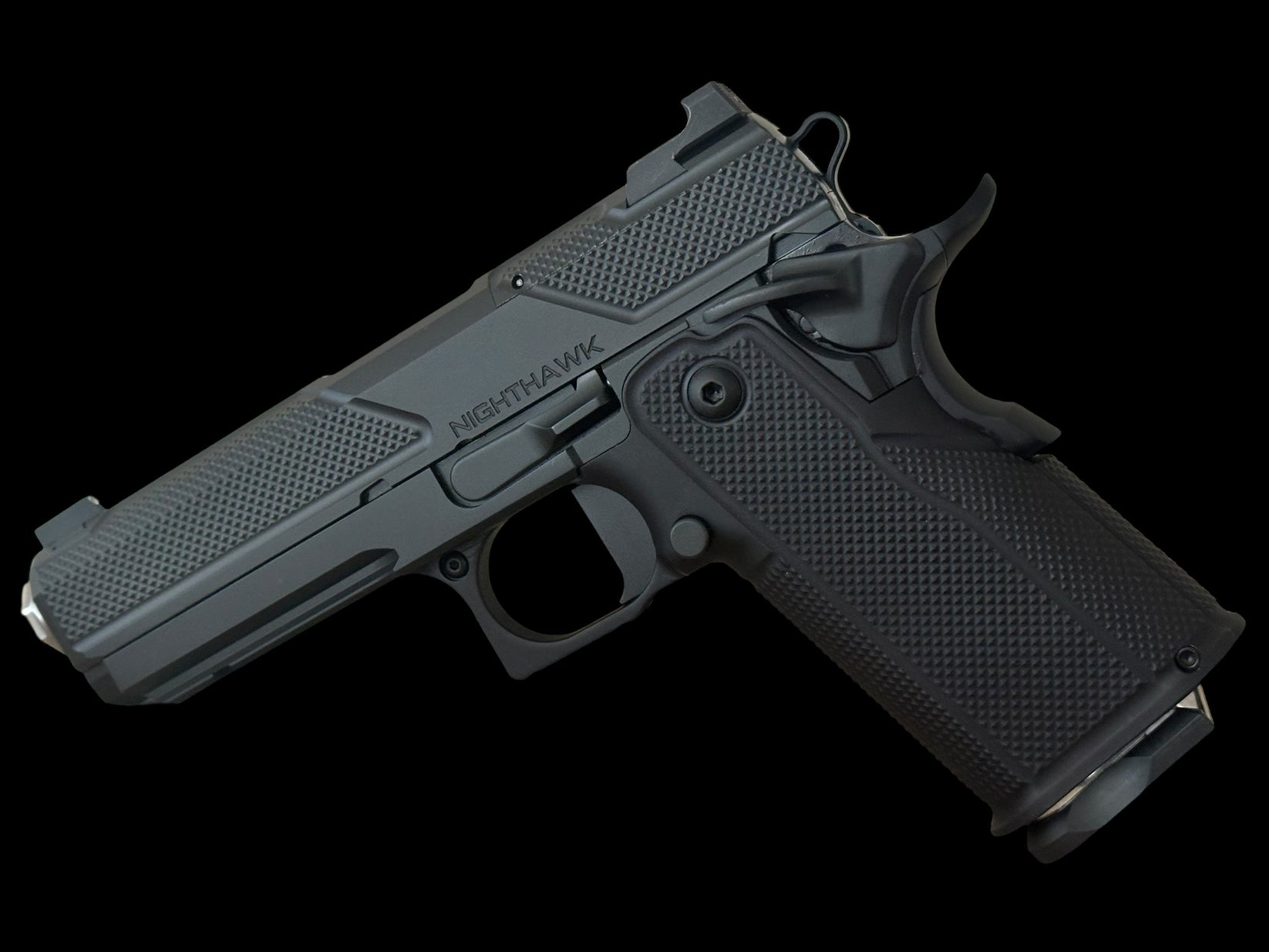 NIGHTHAWK CUSTOM DOUBLE AGENT DS 4.25” OPTIC READY BLACK DLC COMMANDER ...