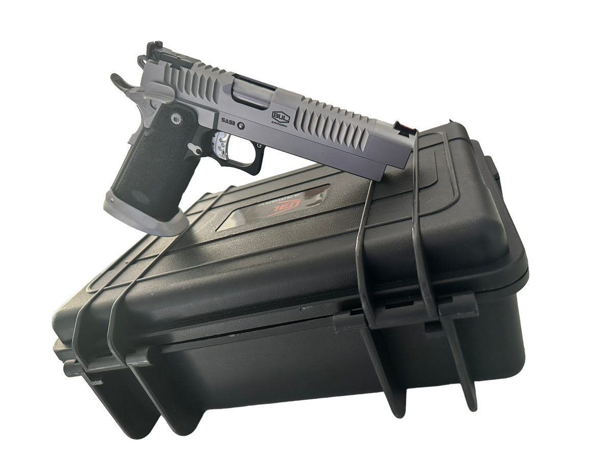 BUL ARMORY SAS II RADICAL IN ORGINAL BOX 3 MAGS 40 S&W – Tee Gun Vault