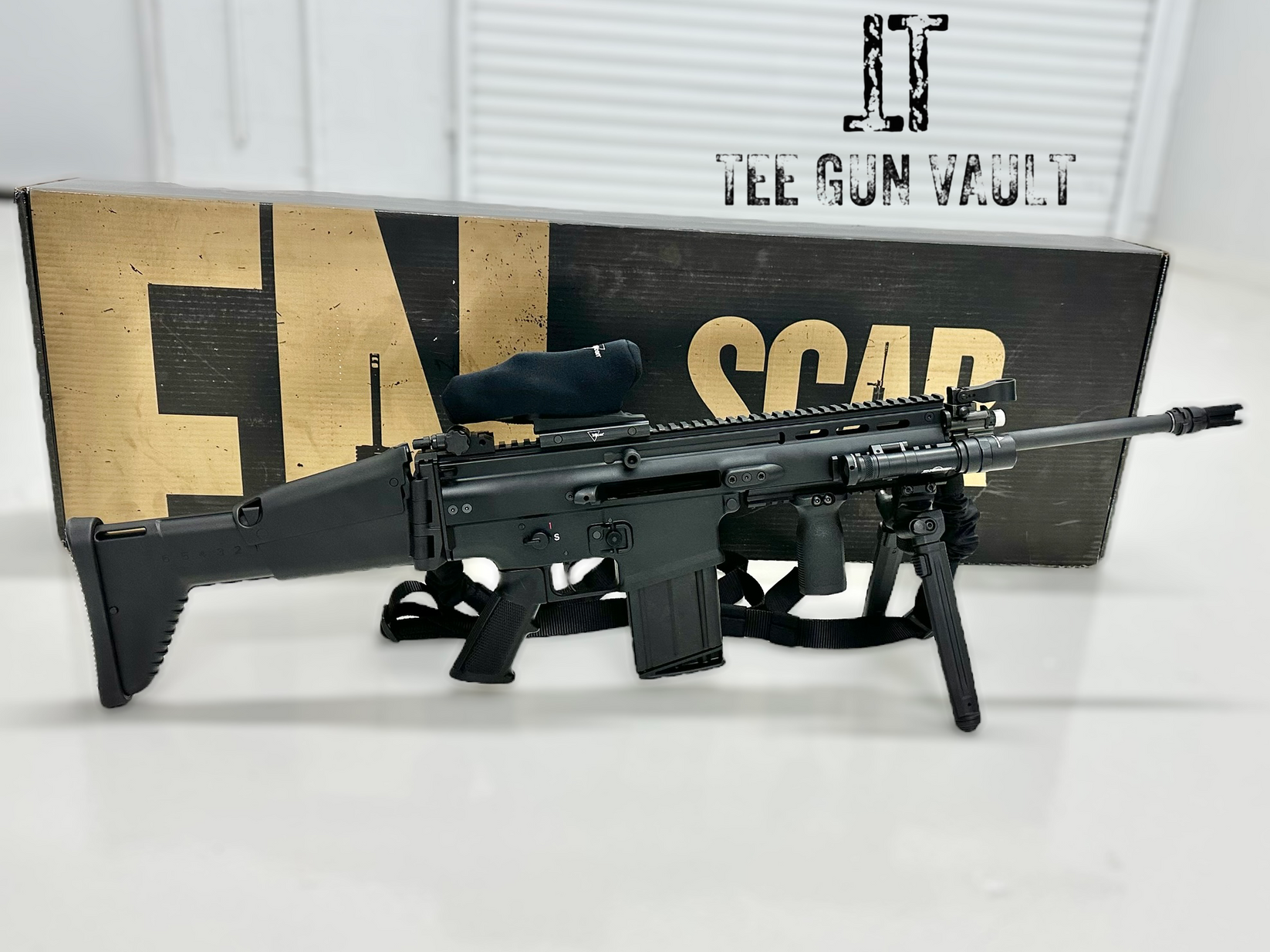 FN AMERICA SCAR 17S WITH TRIJICON ACOG & SUREFIRE. MANY UPGRADES (PRE ...