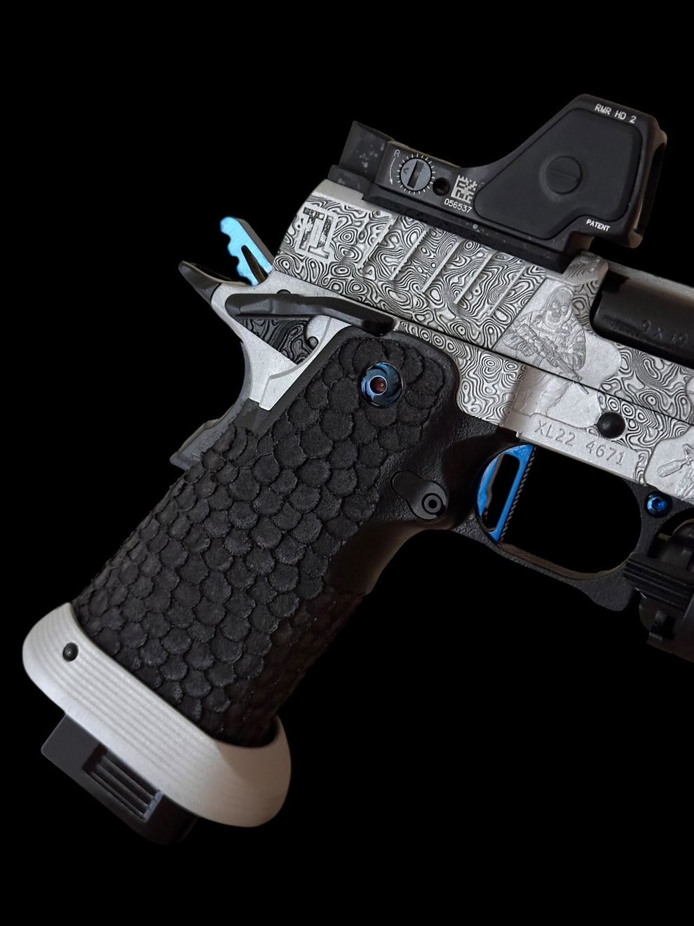 STACCATO CUSTOL XL “COD” PORTED SILVER EDITION WITH TRIJICON RMR HD ...