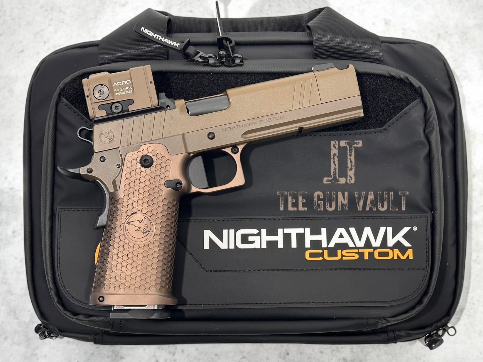 NIGHTHAWK CUSTOM SANDHAWK DOUBLE STACK 9MM WITH ACRO P2 – Tee Gun Vault