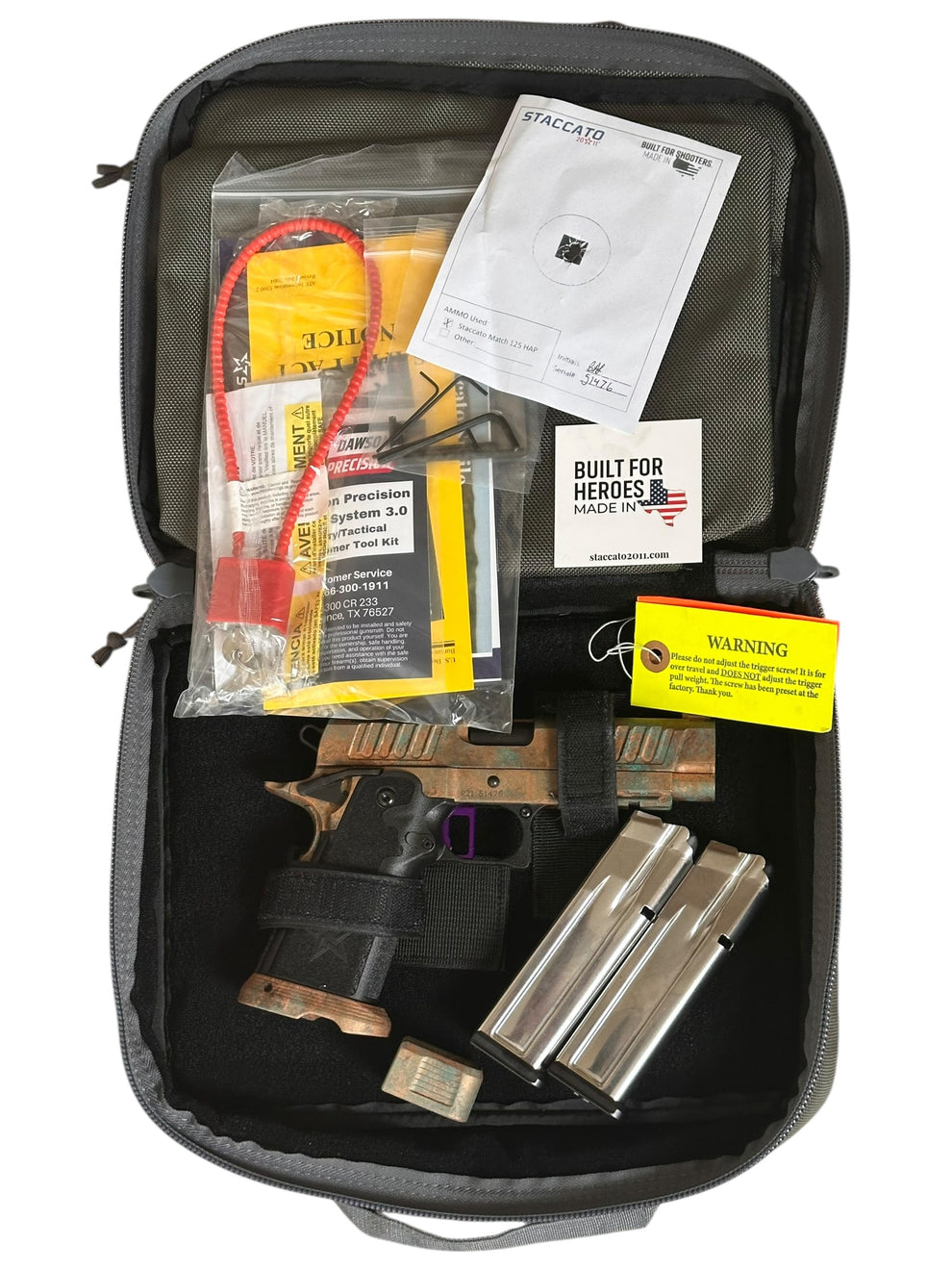 STACCATO CUSTOM P PORTED BARREL LIMITED EDITION "SUNKEN SHIP" WITH INF ...