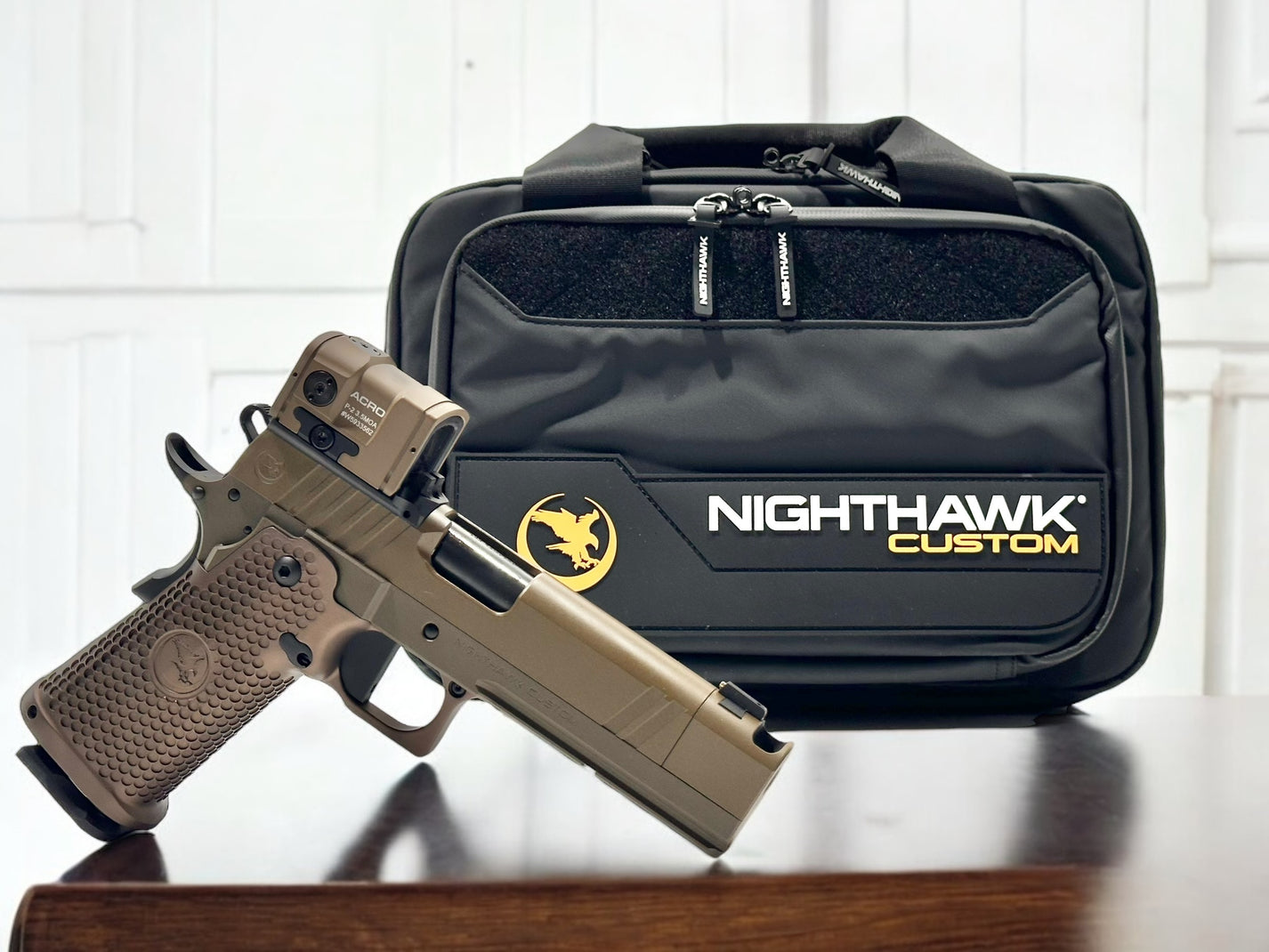 NIGHTHAWK CUSTOM SANDHAWK DOUBLE STACK 9MM WITH ACRO P2 – Tee Gun Vault