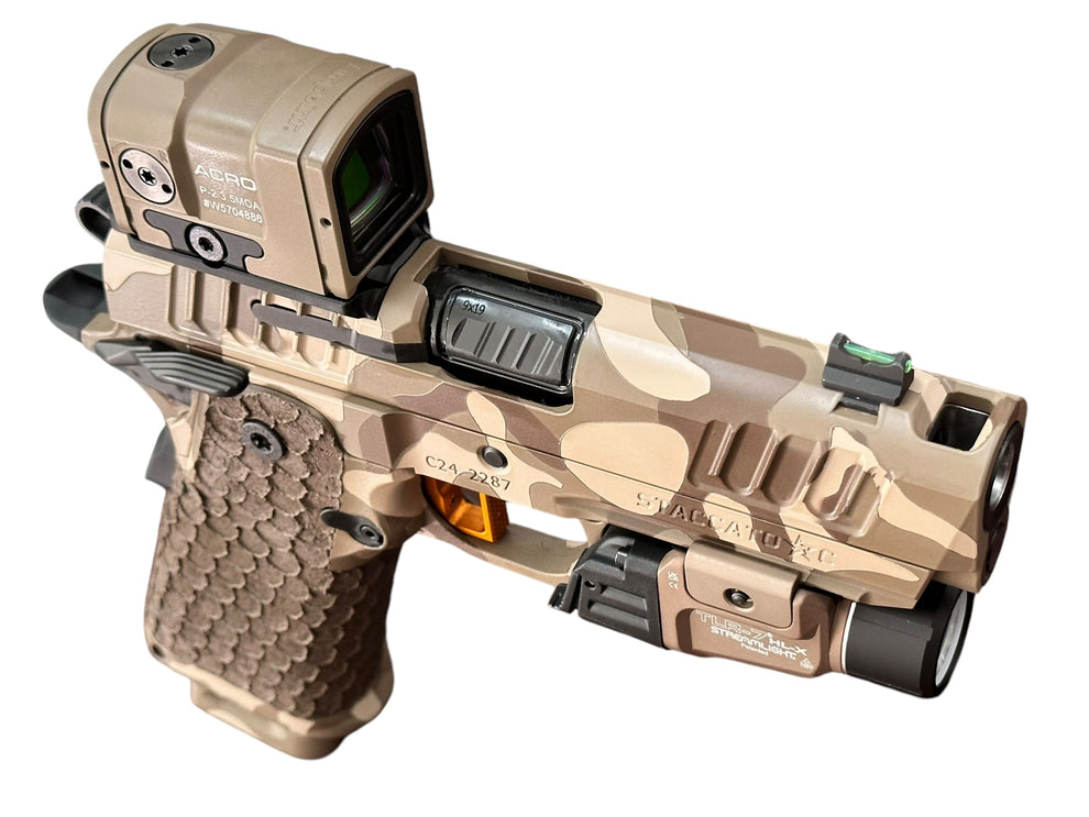 STACCATO CUSTOM C CAMO 4” PORTED BARREL WITH INFINITY TRIGGER, ACRO P2 ...