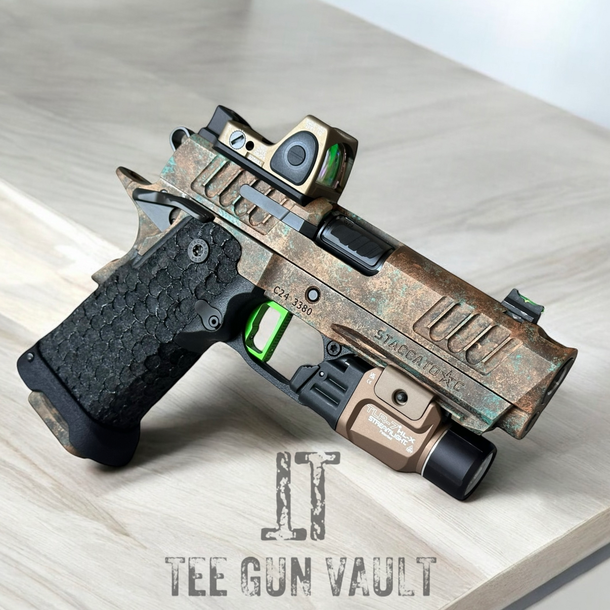 STACCATO CUSTOM C 4” PORTED BARREL "SUNKEN SHIP" FINISH WITH INFINITY ...