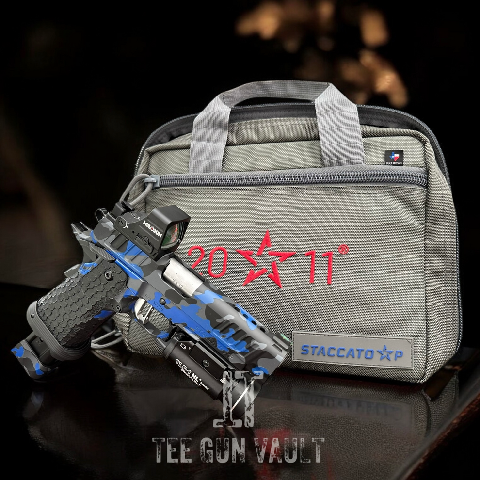 STACCATO CUSTOM P PORTED BLUE CAM CERAKOTE 3 MAGS (PRE OWNED) – Tee Gun ...