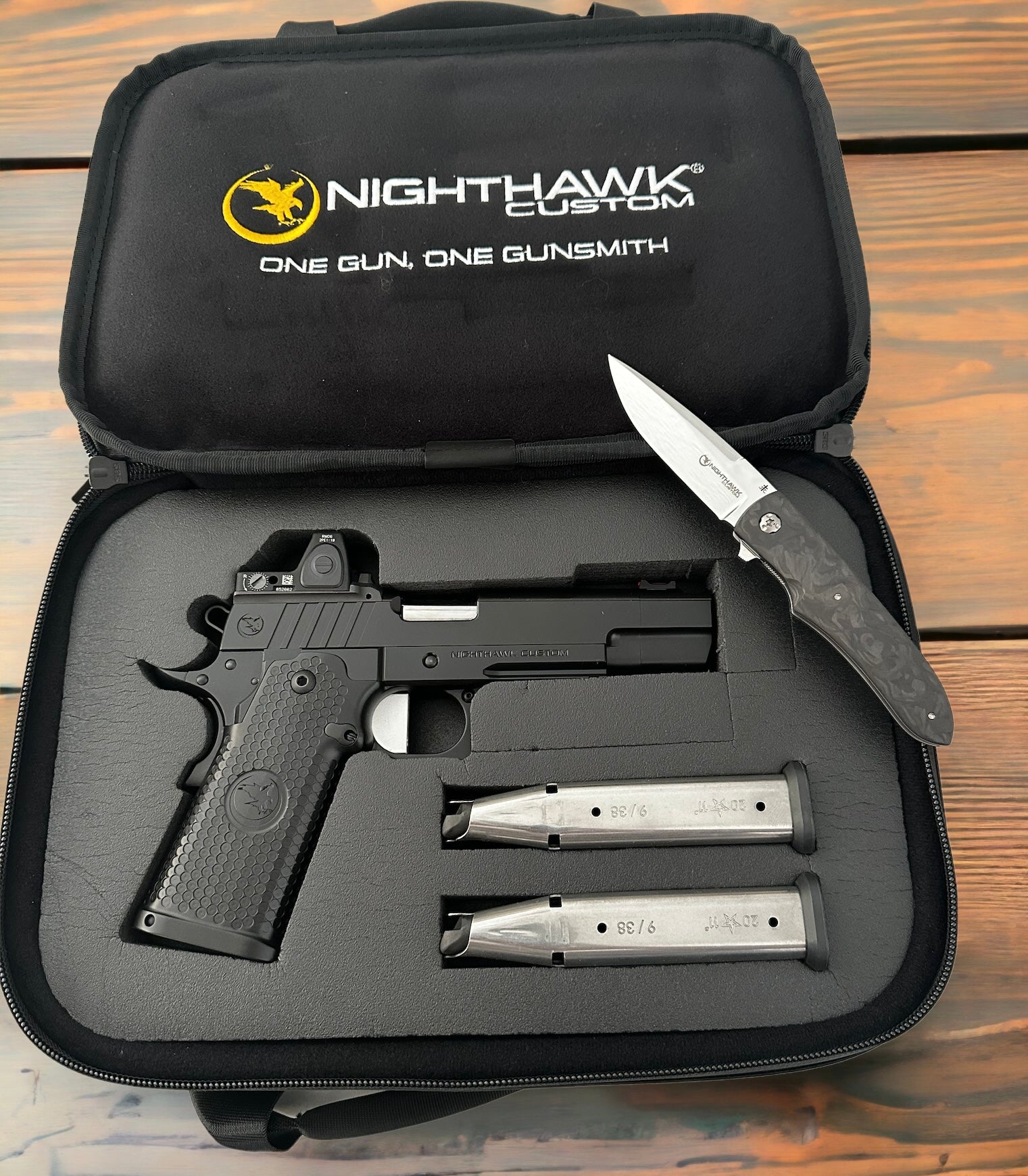 NIGHTHAWK CUSTOM FIREHAWK 9MM DOUBLE STACK OPTIC READY/RECON RAIL – Tee ...