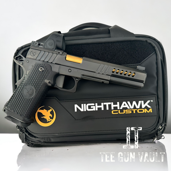 NIGHTHAWK CUSTOM CHAIRMAN LONG SLIDE DOUBLE STACK 9MM WITH TRIJICON SR ...
