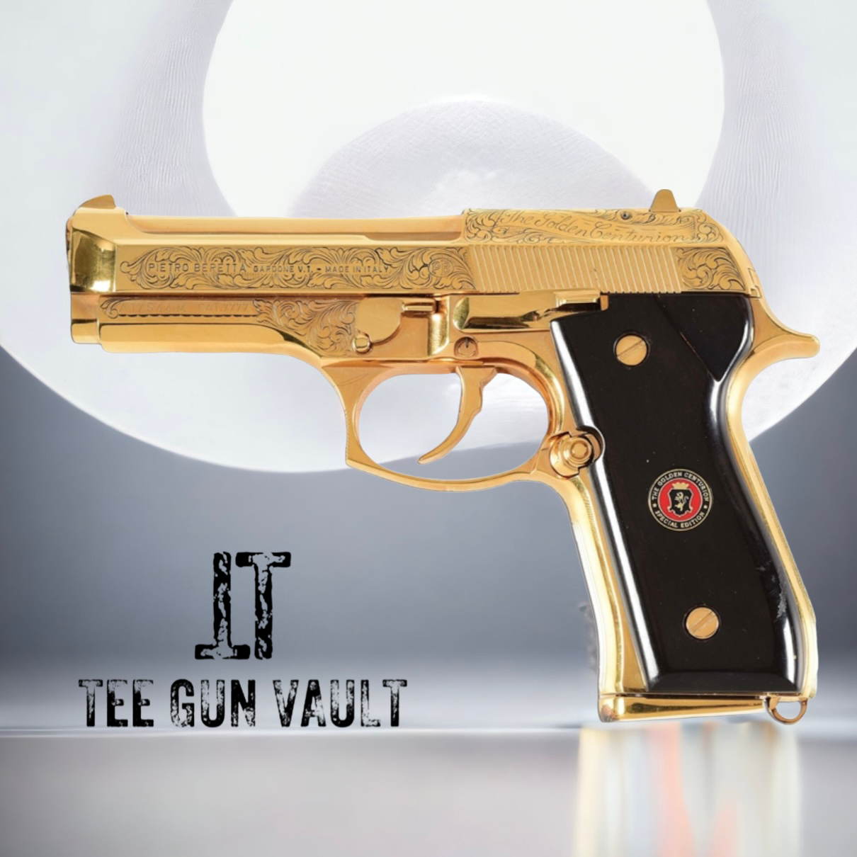 BERETTA MODEL 96D "THE GOLDEN CENTURION SPECIAL EDITION” GOLD ENGRAVED ...